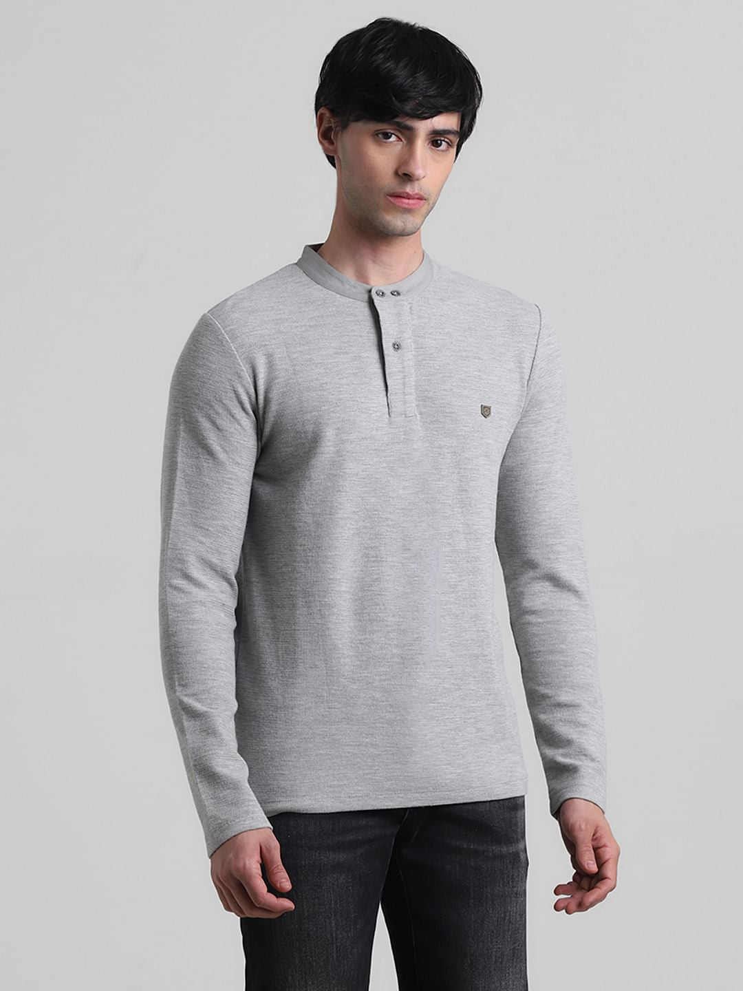 Grey Henley T-shirt