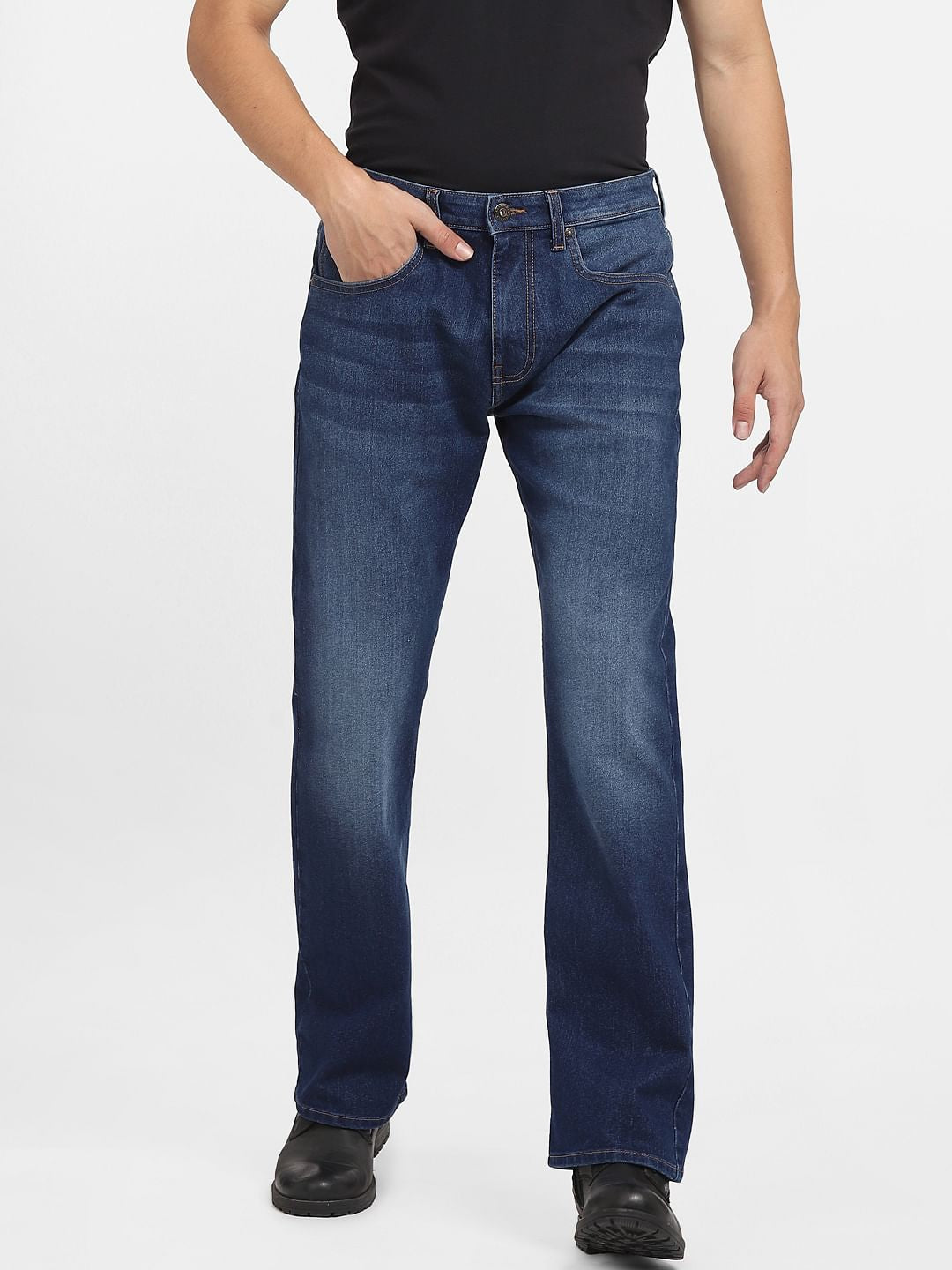 Blue High Rise Ray Bootcut Jeans