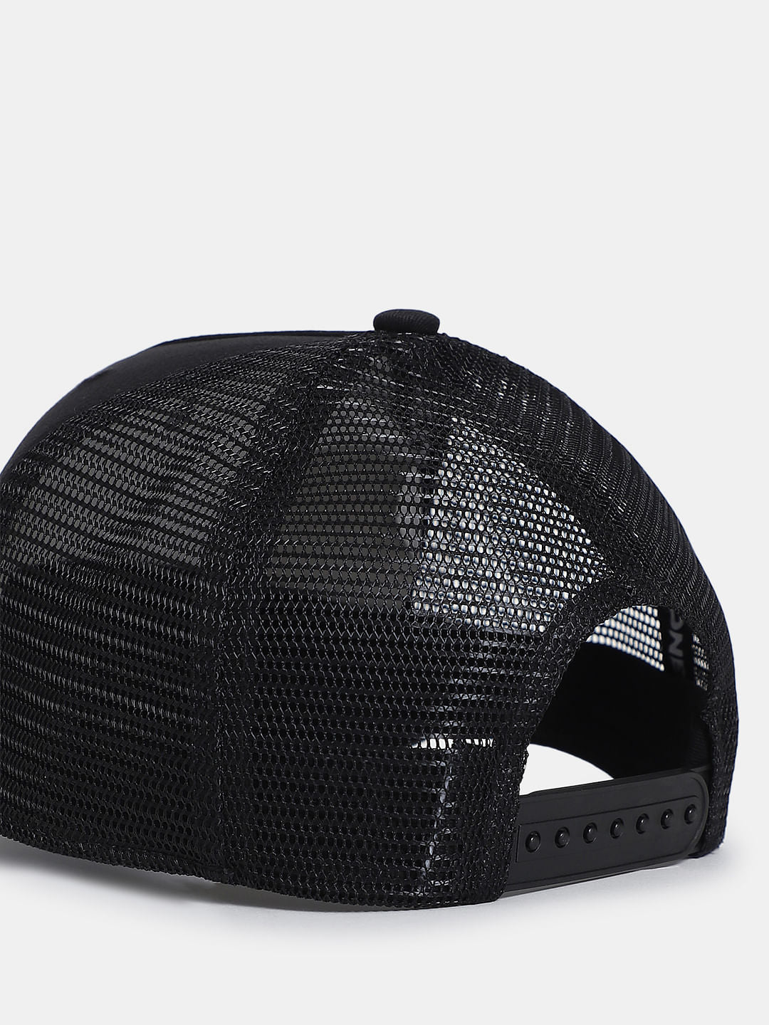 Black Trucker Mesh Cap
