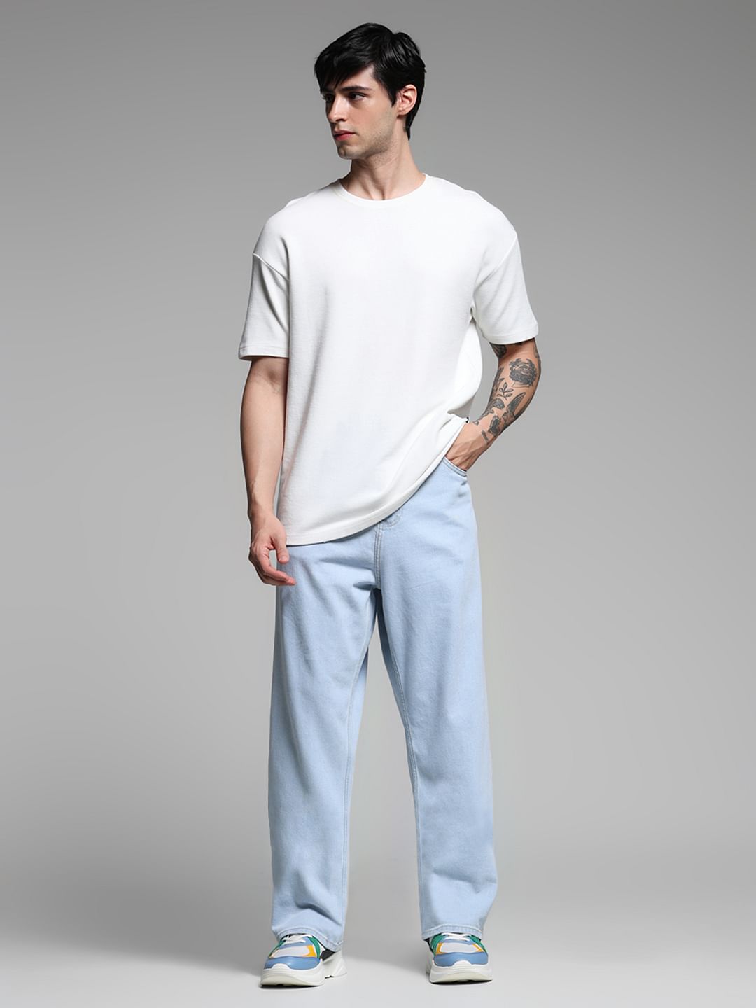 Light Blue High Rise Dario Loose Fit Jeans